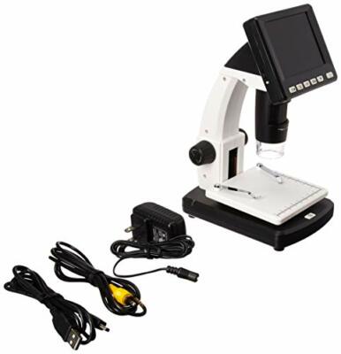 Digital Microscope 5MP HD USB/AV TV Camera Video Recorder, 3.5" LCD ...