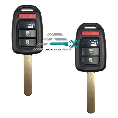 2 For 2015 2016 2017 Honda Fit Car Key Fob Keyless Entry Remote ...