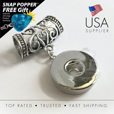 DIY Snap Jewelry - Filigree Snap Necklace Slide--Fits 18-20mm Snaps | eBay