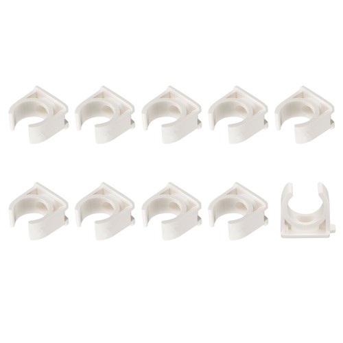 PVC Water Pipe Clips (20mm/0.79") 10Pcs, Plastic U Shaped Pipe Fitting ...