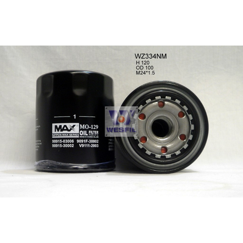 Nippon Max Oil Filter Z334 suits Ford/mazda/ | eBay Australia