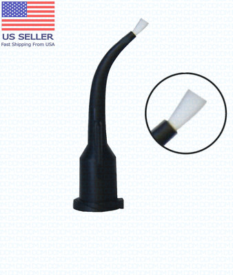 DDM Dental Delivery Tip Liner Pre-Bent Curved Brush Tip - 100PCS #CDTWB ...