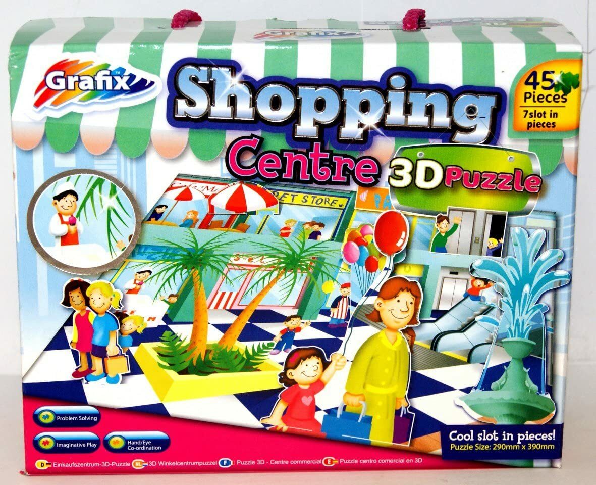 Childrens Kids Grafix Shopping Centre 3d Jigsaw Puzzle Toy - Christmas ...