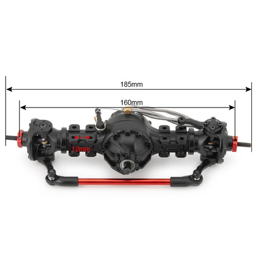 All Metal Complete Front & Rear Middle Axles for 1:14 Tamiya RC Tractor ...