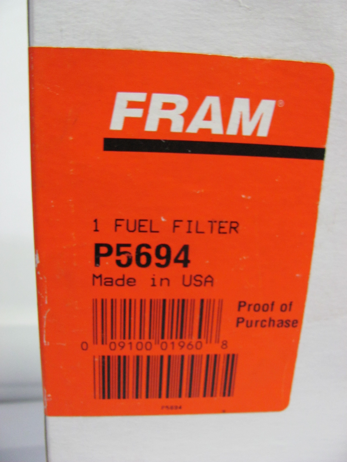 NEW Qty Of 1 Fram P5694 Fuel Filter Ref BF7539 P550372 FF5272 LFF3584 ...