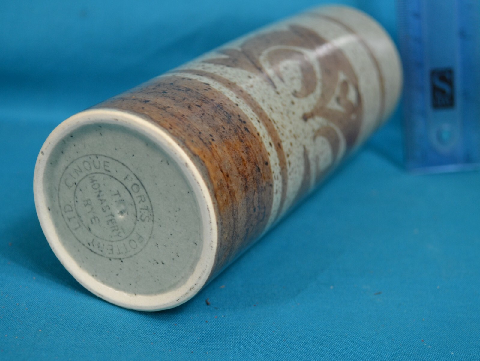 Vintage 1960'S Cinque Ports Pottery The Monastery Rye Cylinder Vase 16 ...