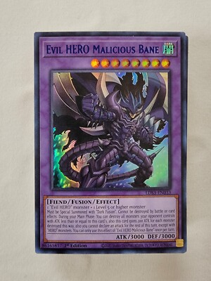 Evil Hero Deck Yugioh (48 Cards) Elemental HERO Fusion Malicious Bane ...