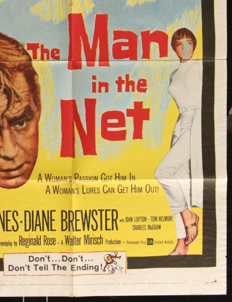 The Man in the Net (1959) - original movie poster - Alan Ladd - Michael ...