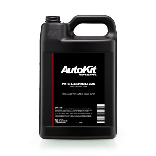 AutoKit 5L Waterless Car Wash Cleaner, Carnauba Wax, Body Polish ...