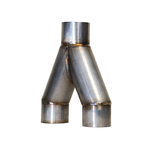 System1 Designs 3" In & Out Dual Universal Stainless Steel Y Pipe ...