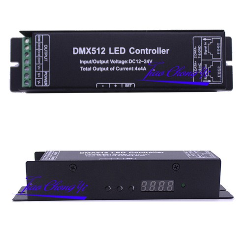 3CH 4 channels LED RGB RGBW Controller DMX 512 LED Decoder With Digital ...
