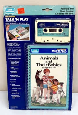 1984 Playskool Talk ‘N Play Book and Cassette - Animals and their ...