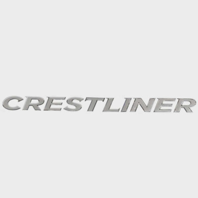 Crestliner Boat Raised Decal 2201995 | Silver Logo Sticker | eBay Australia