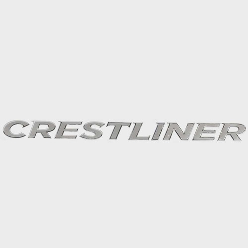 Crestliner Boat Raised Decal 2201995 | Silver Logo Sticker | eBay