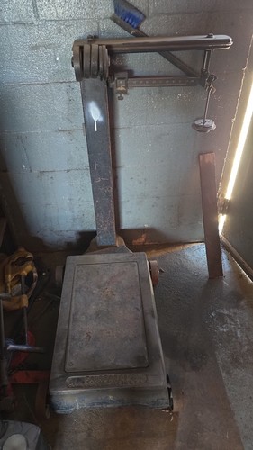 Antique Fairbanks rolling 500 lb. grain scale with weights | eBay