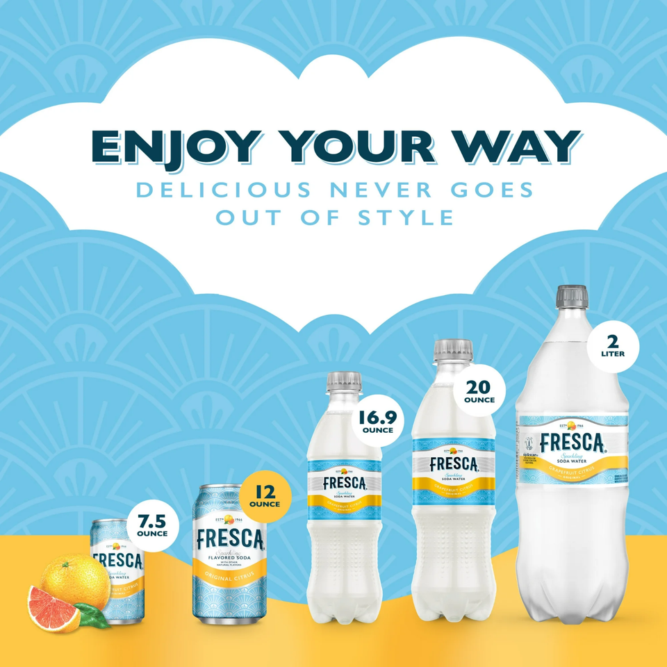 Fresca Citrus Soda Pop Fridge Pack, 12 fl oz, 12 Pack Cans | eBay