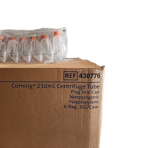 Corning Centrifuge Tube 250 ml Plug Seal Cap Sterile 102 Tubes | eBay