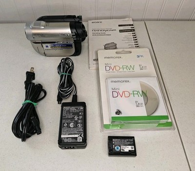 TESTED Sony Handycam DCR-DVD650 Mini DVD Camcorder, Battery, Power ...