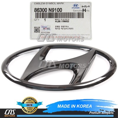 GENUINE Front Grille Emblem BLACK for 2022-2023 Hyundai Tucson ...