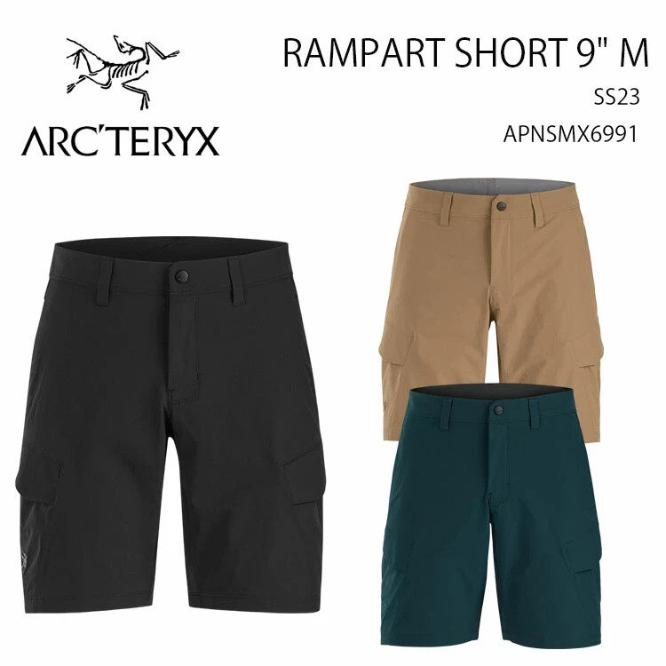 Arcteryx RAMPART CARGO SHORT 36-INCH-9" INSEAM Black Mens FREE SHIPPING ...