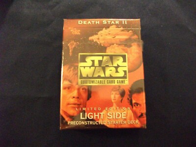 Star Wars CCG Factory Sealed Starter Deck Death Star II 2 Light Side LS ...