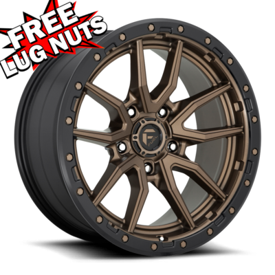 22 inch 22x12 FUEL D681 REBEL BRONZE wheel rim 8x6.5 8x165.1 -44 | eBay