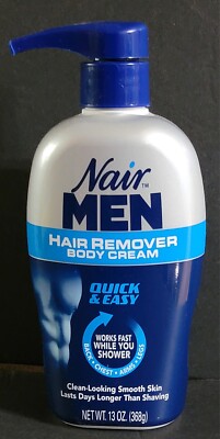 Nair Men Hair Remover Body Cream, Body Hair Remover for Men, 13 Oz ...