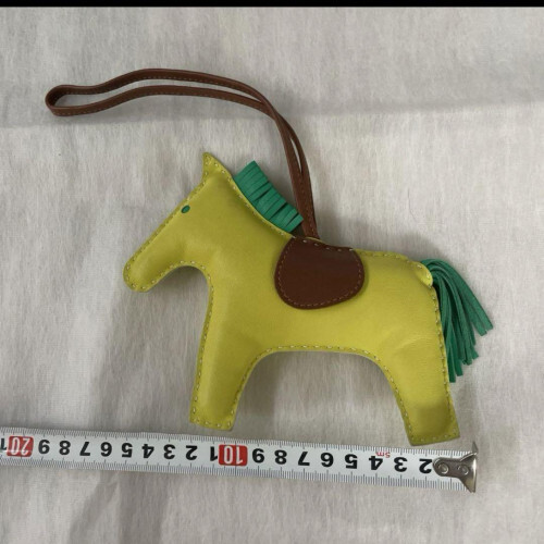 HERMÈS, Key Chain, Key Charms, Rodeo, Yellow green × green, good ...