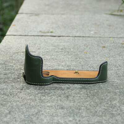 PU Leather Camera Bag Case Protect Cover Half Base for Nikon D800 D810 ...