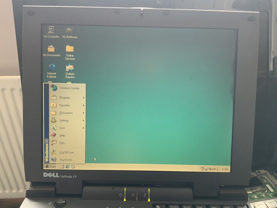 Dell Latitude CP Laptop Windows 98 Floppy Disk Serial Rs232 Parallel ...