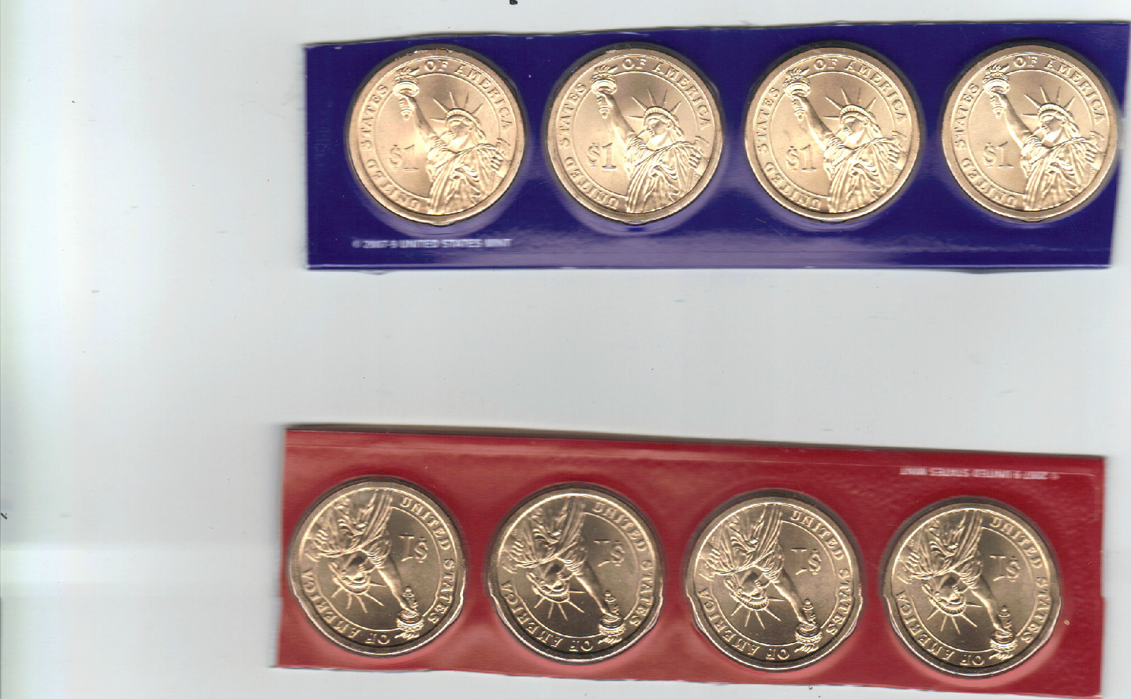 2009 P+D (8) COIN SET UNCIRCULATED "SATiN FINISH" PRESIDENTIAL IN MINT ...