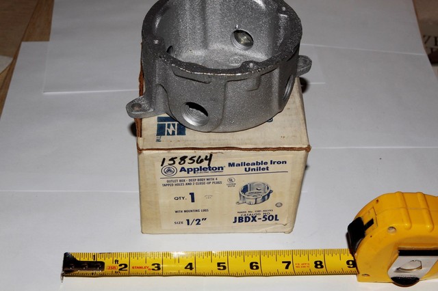 Emerson Appleton Round Outlet Box JBDX-50L for sale online | eBay