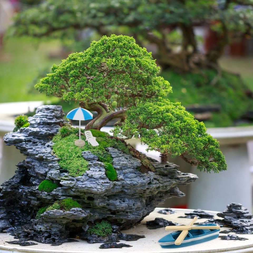 7 Pcs Mini Beach Chair Craft Resin Ornaments Decor Crafts Adorable ...