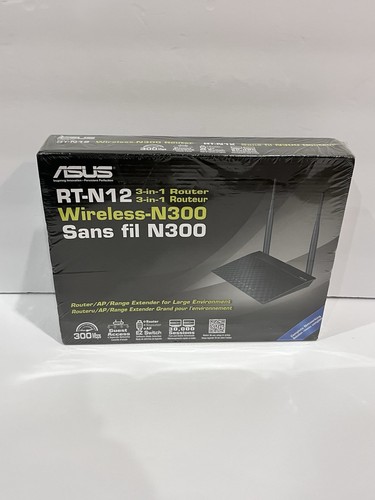 ASUS RT-N12 Wireless-N 300Mbps Antenna 3-in-1 Router/AP/Range Extender ...