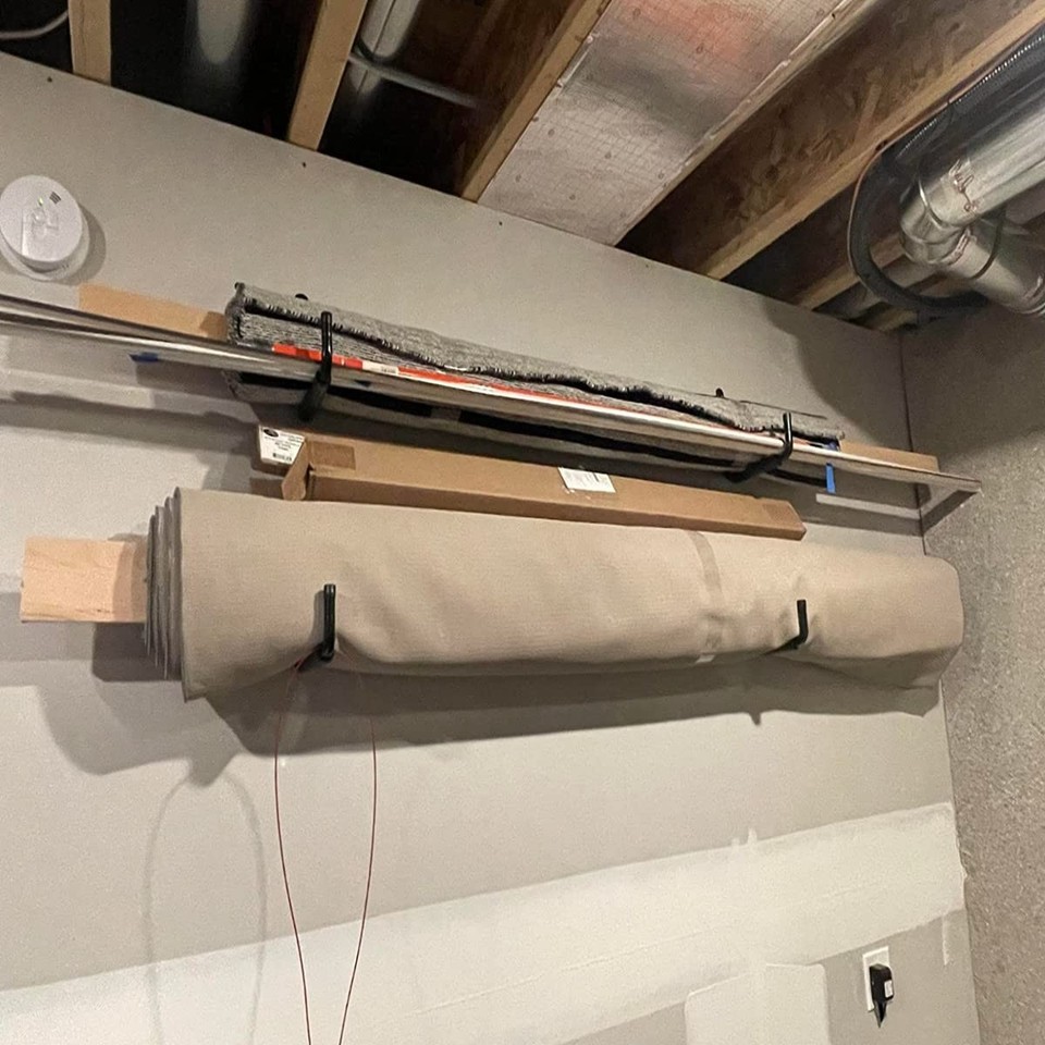 6 Pack 10 Inch Heavy Duty Garage Storage Ladder Hooks Wall Mount ...