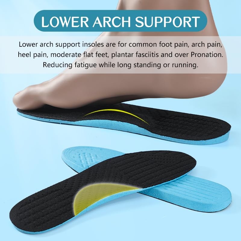XINIFOOT Supination Correction Insoles for Men & Women, Plantar ...