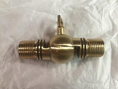 Adjustable swivel joint Lamp Part Brass W/Rachet Grip 1/2" thread both ...