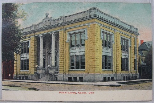 Antique Postcard Canton, OH Public Library | eBay