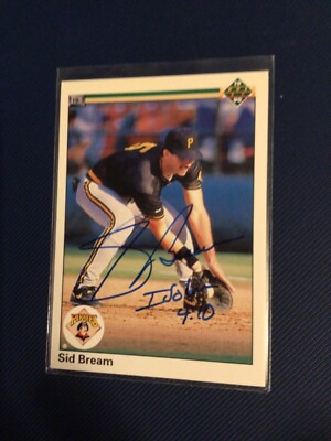 1990 Upper Deck Sid Bream Autographed Card | eBay