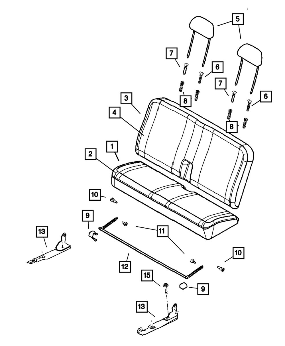 Seat Pivot Retainer Mopar 5135569AA for sale online | eBay
