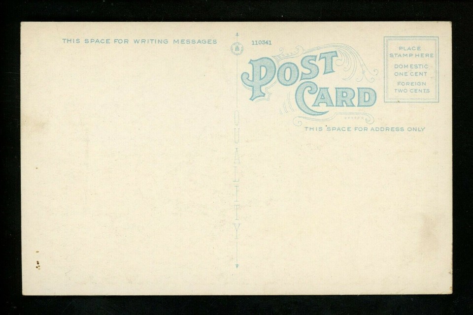 Post Office postcard New York NY Monticello flag cars globe lights | eBay