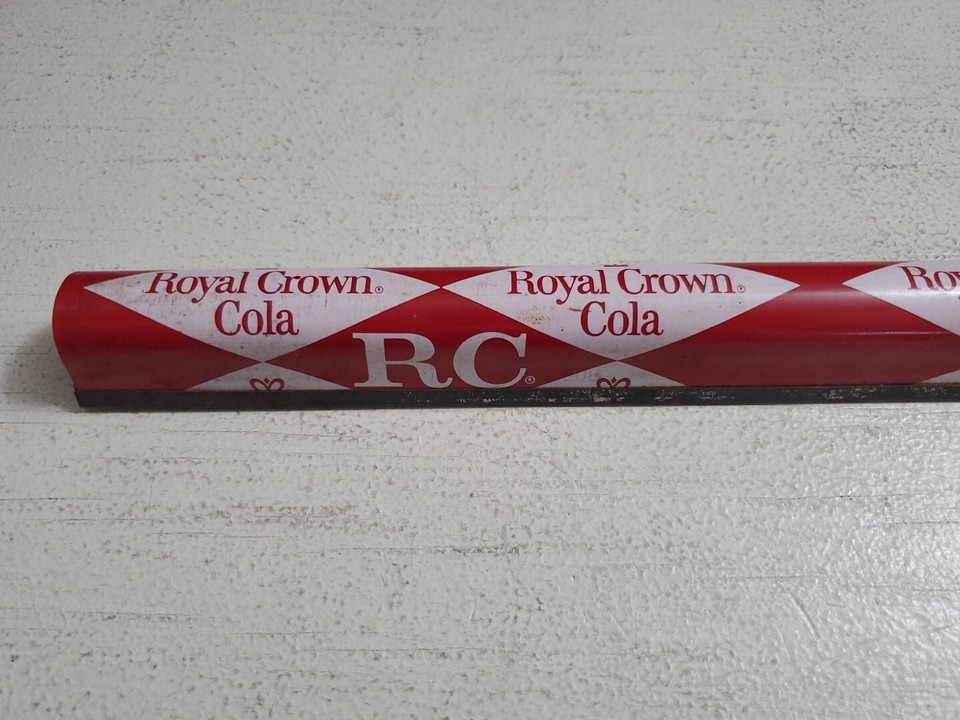 Vintage 1960's Royal Crown Cola RC Soda Plastic Roll Up Store Shelf ...