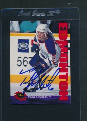 1994/95 Classic #88 Todd Marchant Edmonton Signed Auto *D6535 | eBay