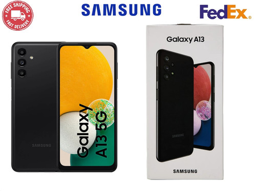 BRAND NEW Samsung Galaxy A13 5G 64 GB Black A136U Factory Unlocked GSM ...