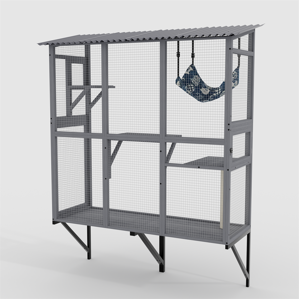 Large Walk-in Outdoor Catio for Cats Catio Expandable Window Box with ...