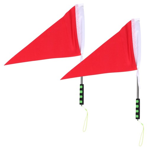 2pcs Tour Guide Flags: Telescopic Flagpole Equestrian Training Pennant ...