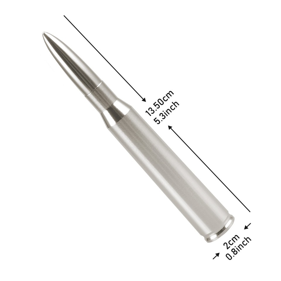 50 CAL Bullet Style Antenna Mast Aerial for Hummer H3 3.5L l5 Gun Metal ...