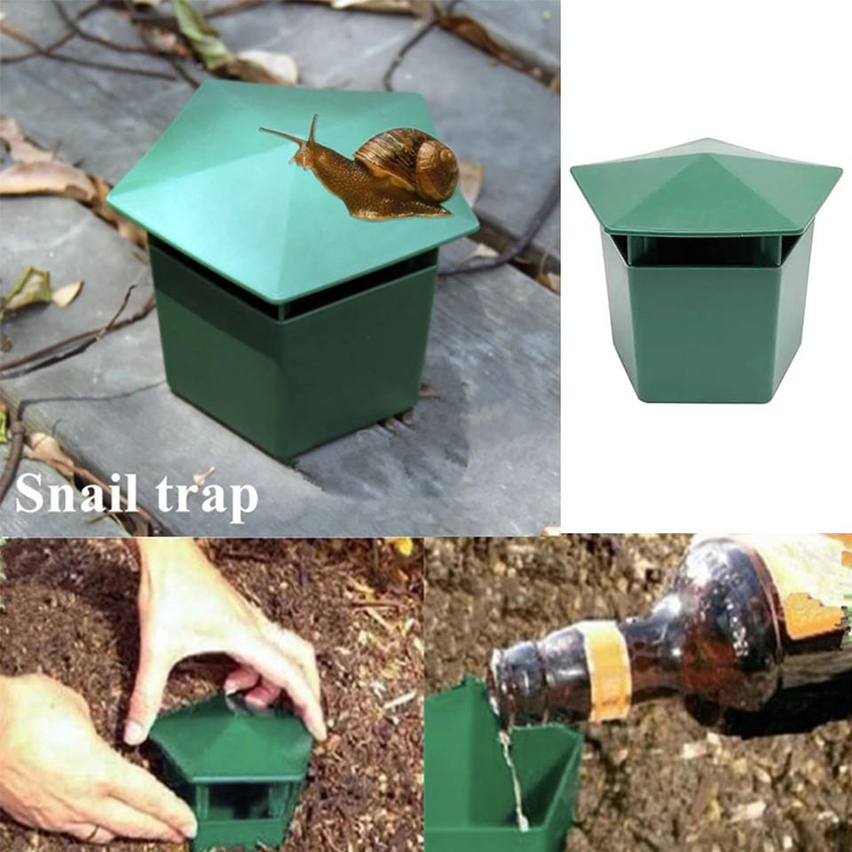 10Pcs Reusable Garden Bait Snail Traps Catch Trap Slugs Snails Safe ...
