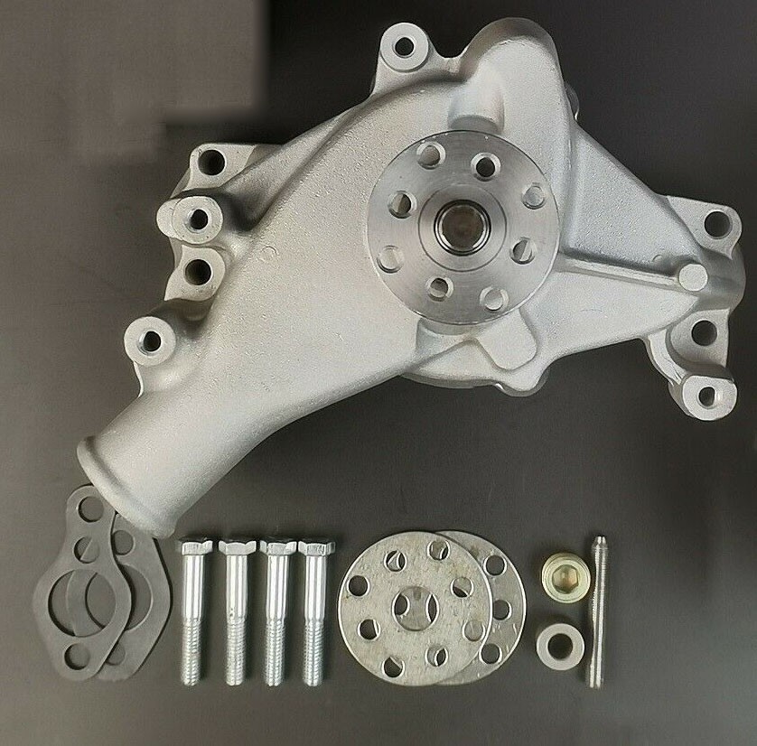 SBC Serpentine Front Runner Pulley Drive Kit Polished/Chrome A/C ...