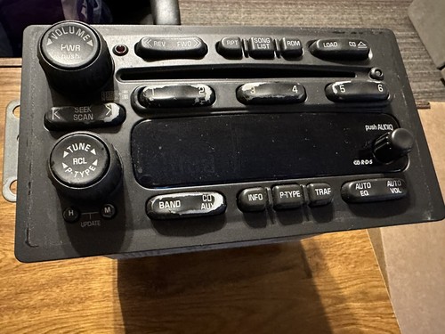 2003-05 HUMMER H2 DASH DASHBOARD AM FM RADIO RECEIVER CD PLAYER MODULE ...